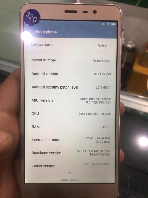 Xiaomi Redmi Note 3 - 3GB Ram - 32GB Storage - Dual sim - 4g Supported ...