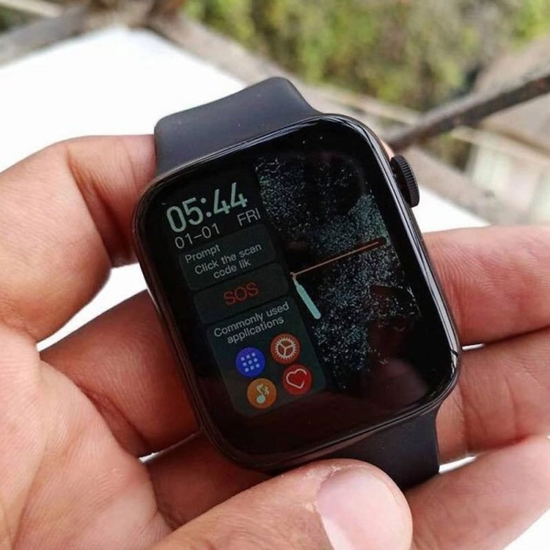 T500 Plus Pro | Silicone Strap | 44mm | Full Screen | Heart Rate ...