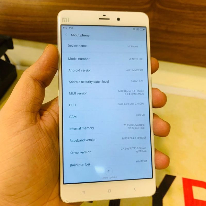 Xiaomi Mi Note LTE | 32GB Storage | 3GB RAM | Quad-core Processor ...