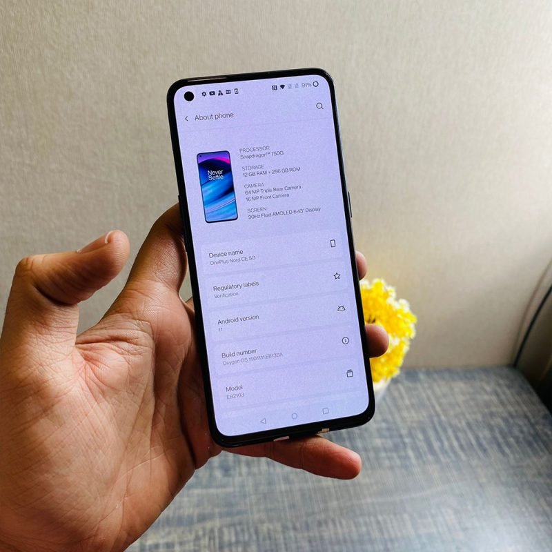 One Plus Nord | CE 5G | 256GB Storage | 12GB RAM | Snapdragon 750G 5G ...